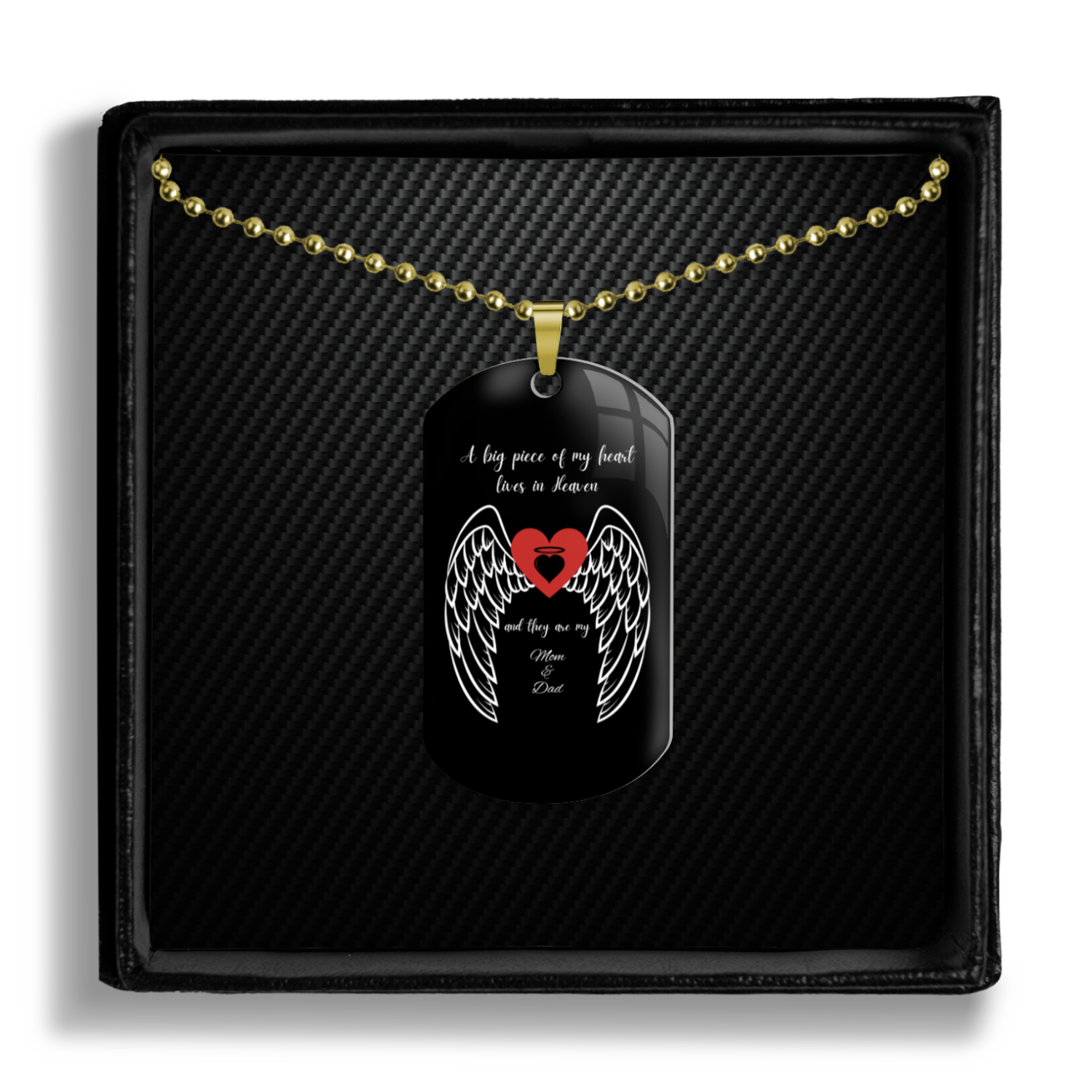 A Big Piece of My Heart Lives in Heaven - Dog Tag (Non personalized ...